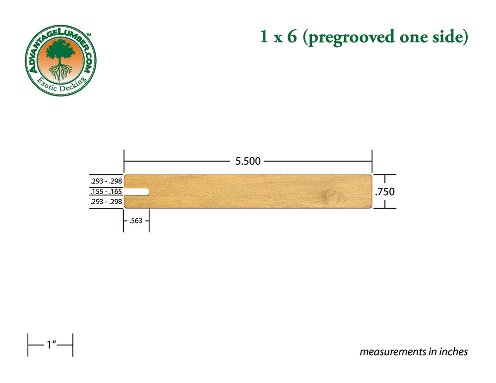 Pregrooved Decking Planks